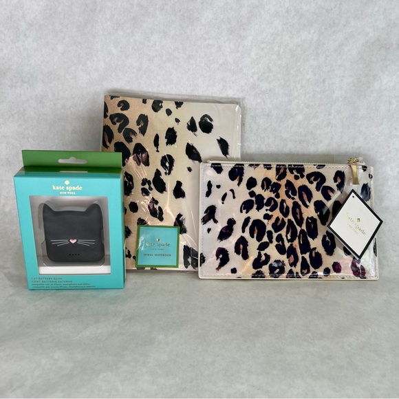 kate spade | Office | Kate Spade Leopard Print Notebook Matching Pencil ...